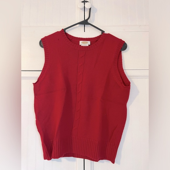 Talbots | Tops | Red Knit Top By Talbots | Poshmark